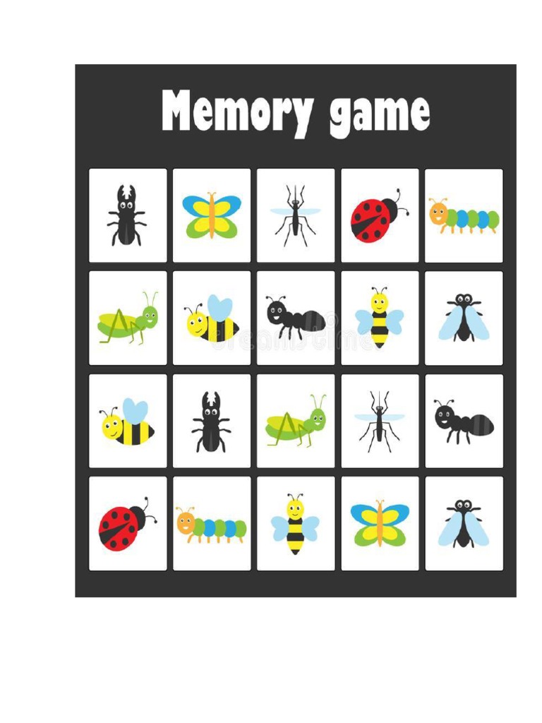 Memorama de Insectos | PDF