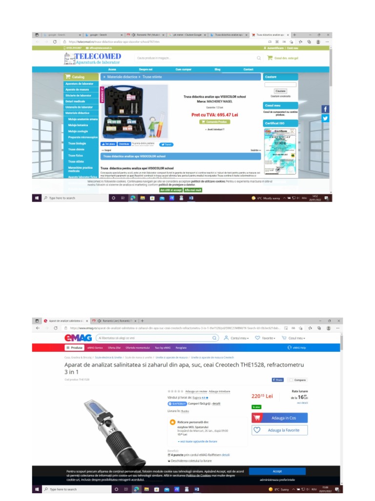 Necesar Materiale Laborator Chimie | PDF