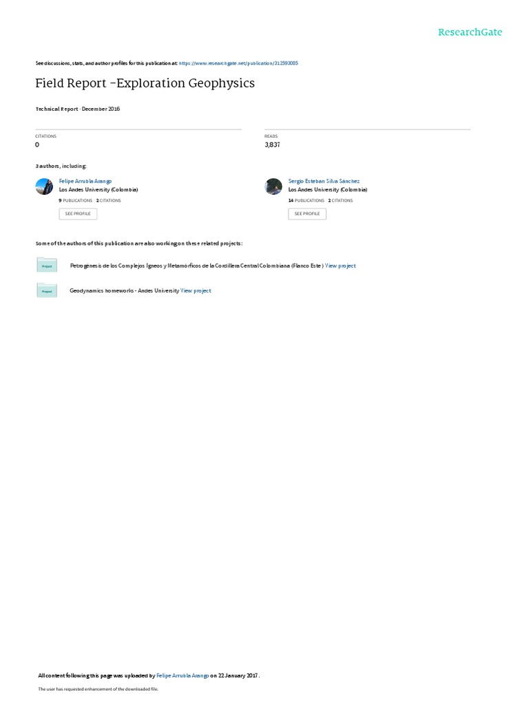 Field-Report-Geophysics | PDF