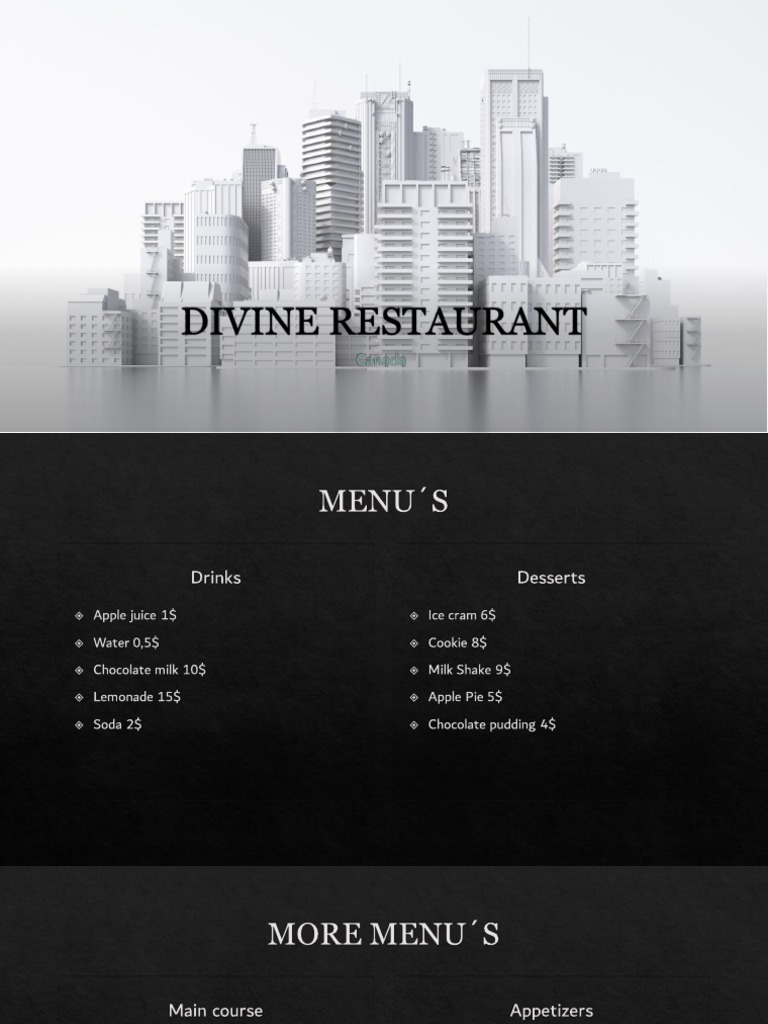 Divine Restaurant 1 | PDF