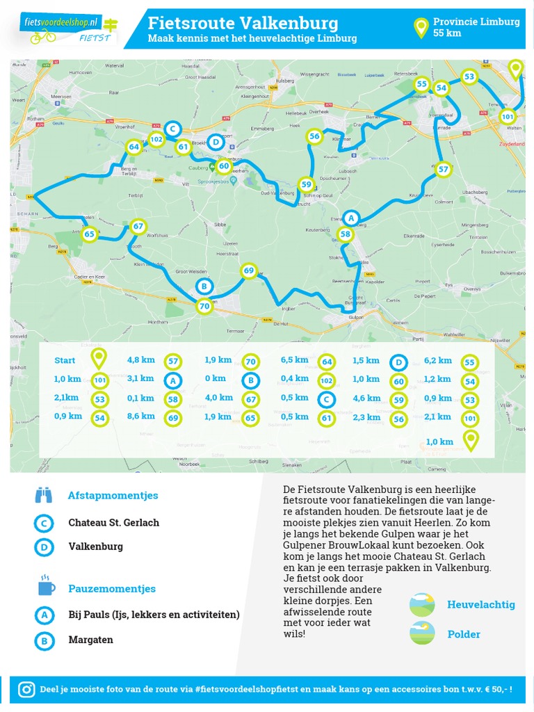 Fietsroute Valkenburg | PDF