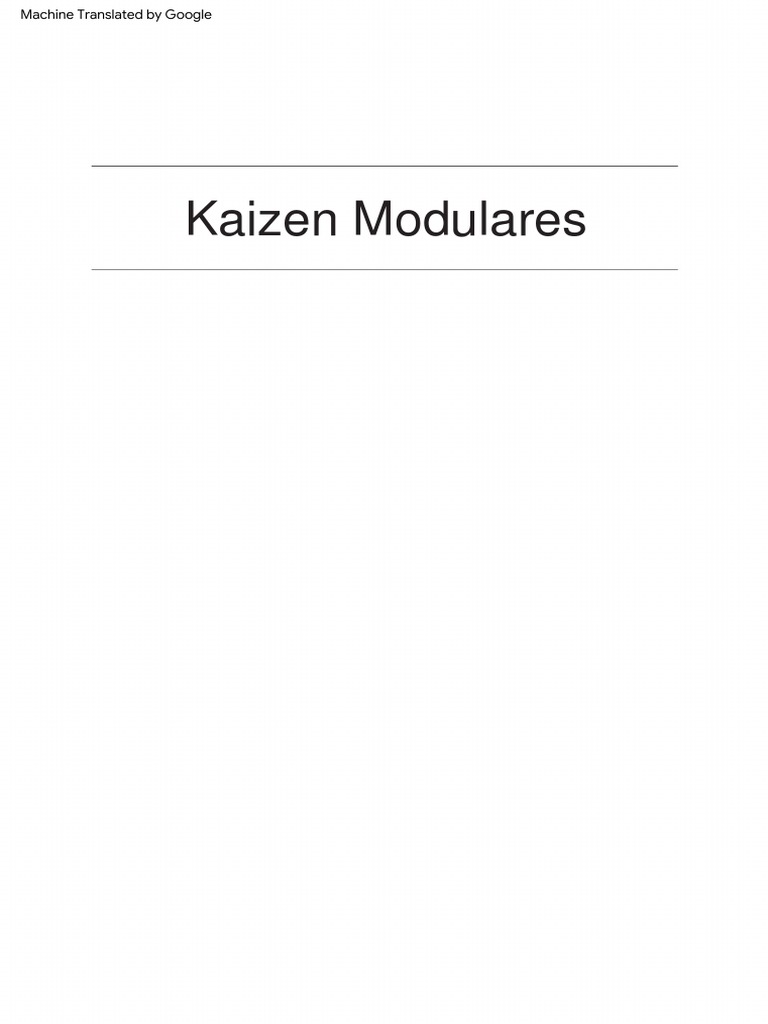Traducción Duffy, Grace L - Modular Kaizen Continuous and Breakthrough Improvement-ASQ Quality ...