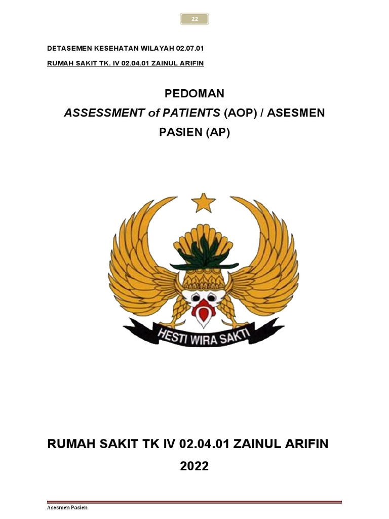 Pedoman Asesmen Pasien Pokja PP | PDF