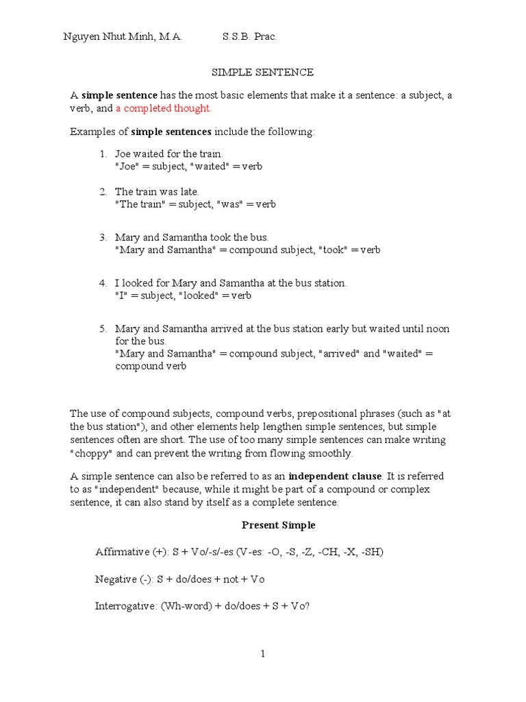 Simple Sentence Building Practice | PDF | Sentence (Linguistics ...