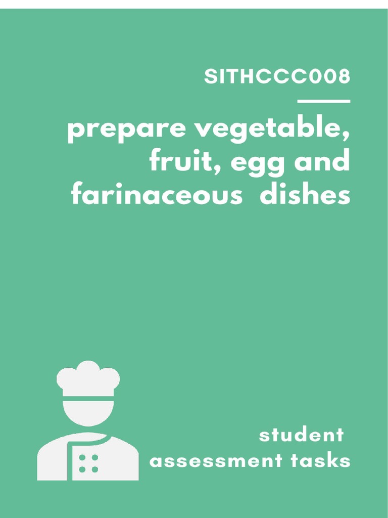 SITHCCC008 Assessment Tasks Overview | PDF | Foods | Pasta