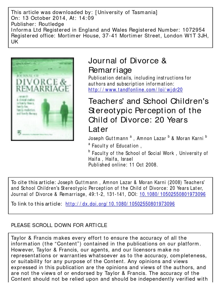 Guttmann 2008 | PDF | Divorce | Behavioural Sciences