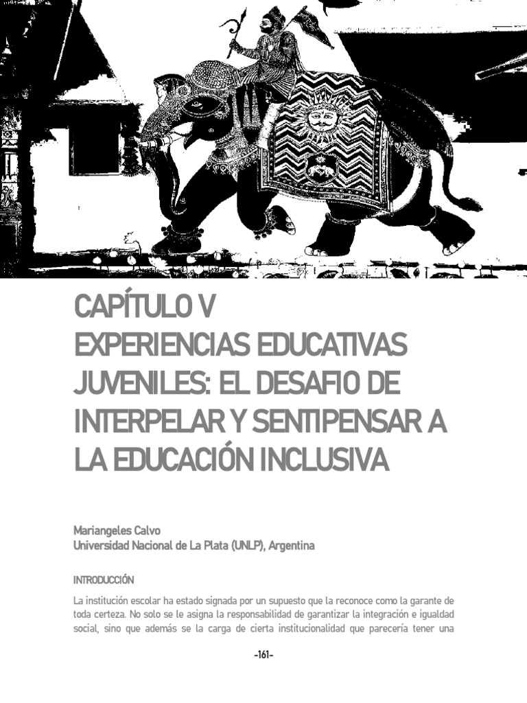 Calvo, M. Experiencias Educativas Juveniles | PDF | Inclusión ...