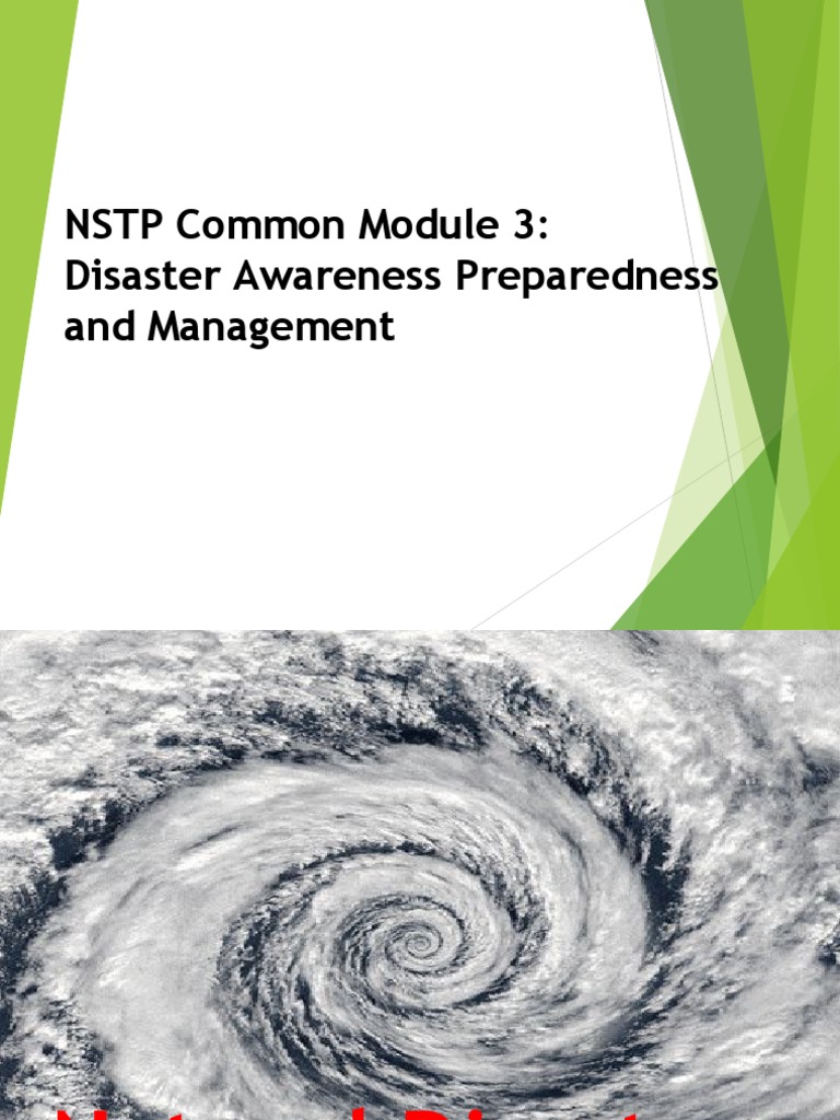 NSTP Common Module 3 - Disaster Awareness, Preparedness, and Mangement | PDF | Hazards ...