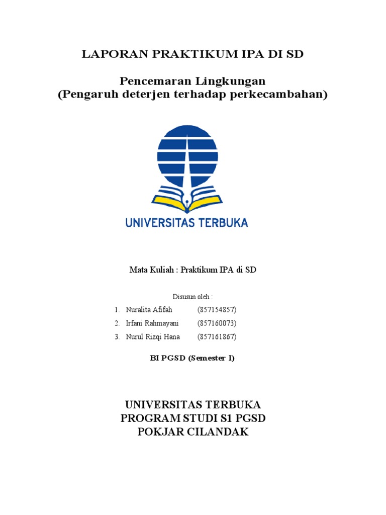 Laporan Praktikum Ipa Di SD | PDF
