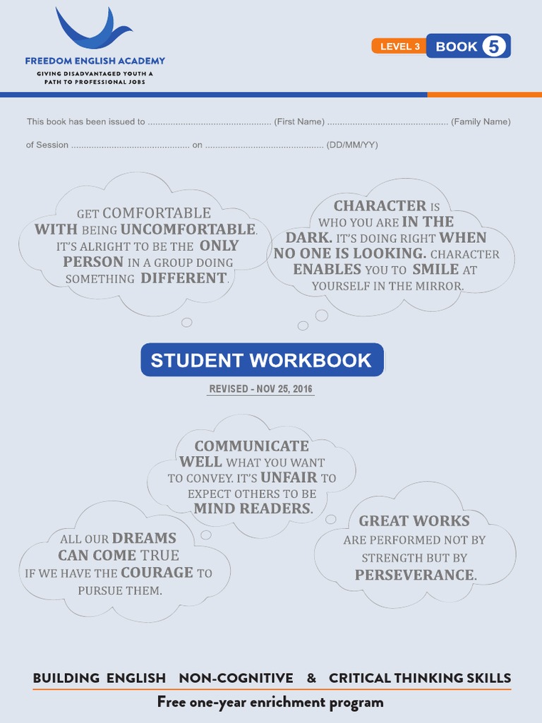 Student Workbook 5 | PDF | English Language | Computer Keyboard