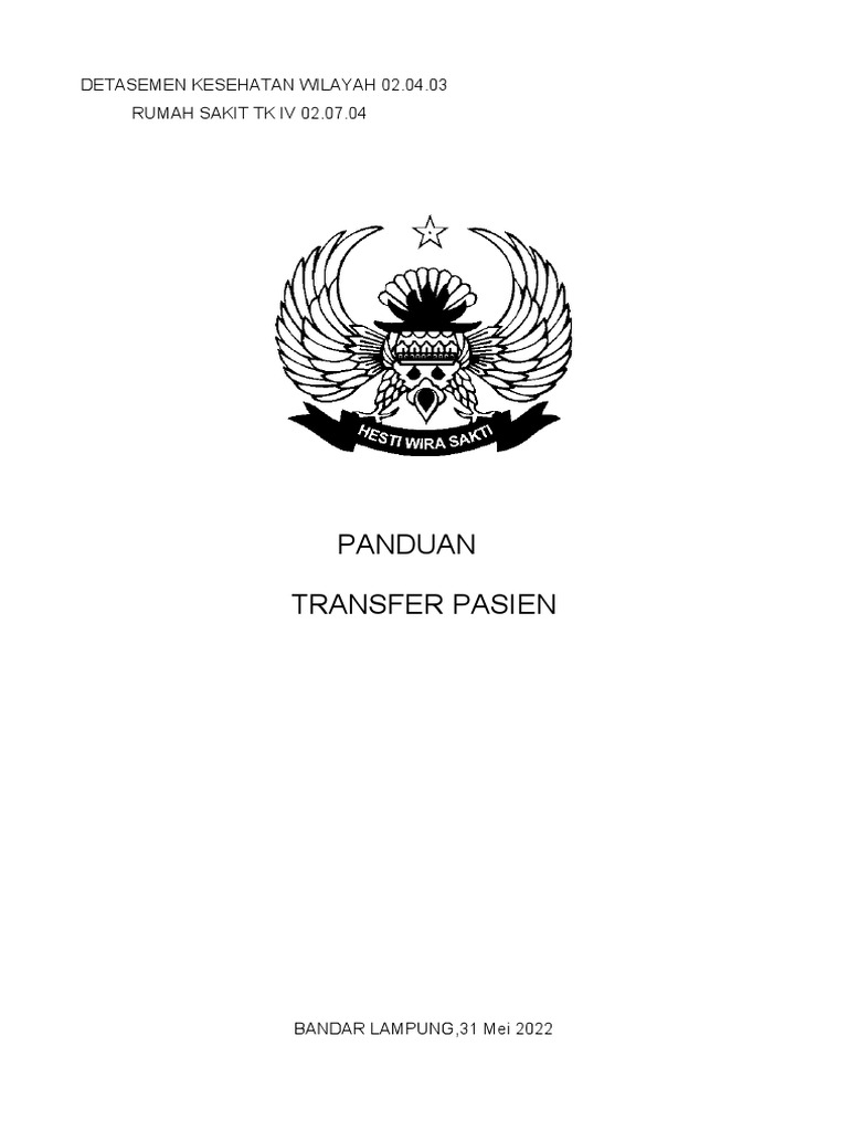 Panduan Transfer Pasien | PDF | Sains & Matematika