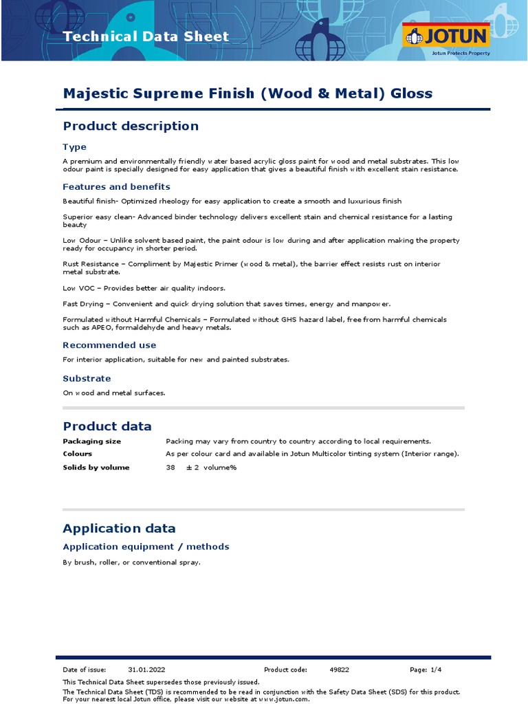 TDS Majestic Supreme | PDF | Paint | Ventilation (Architecture)