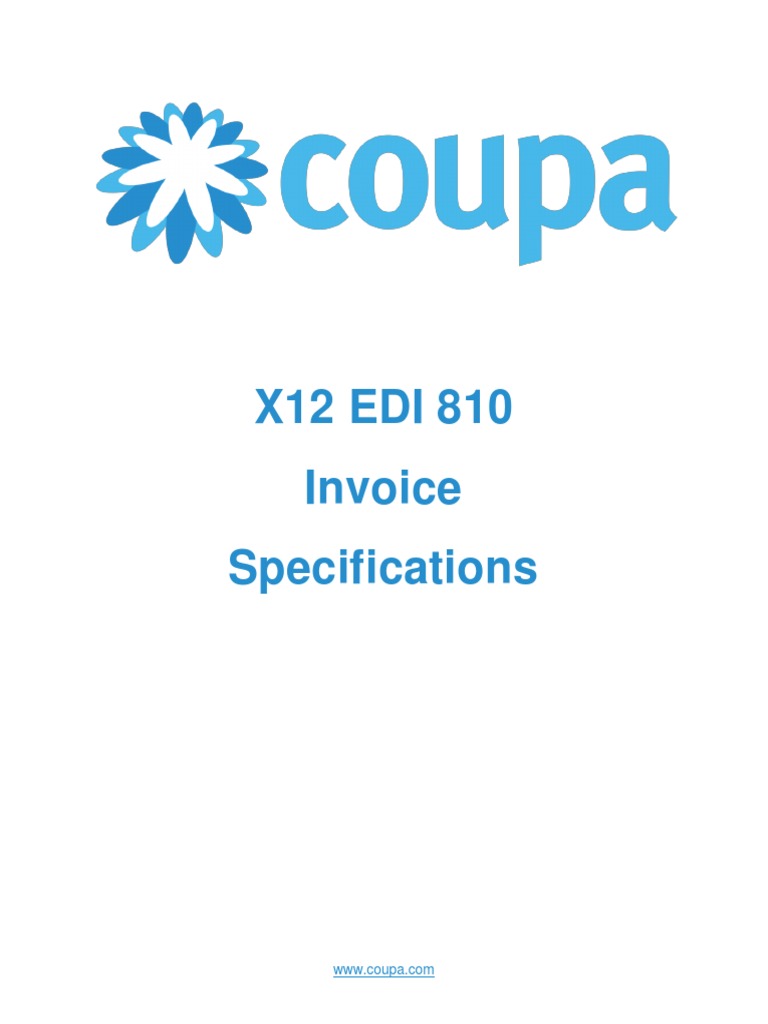 A2 Coupa EDI 810 | PDF | Electronic Data Interchange | Invoice A2 Coupa EDI 810 | PDF | Electronic Data Interchange | Invoice