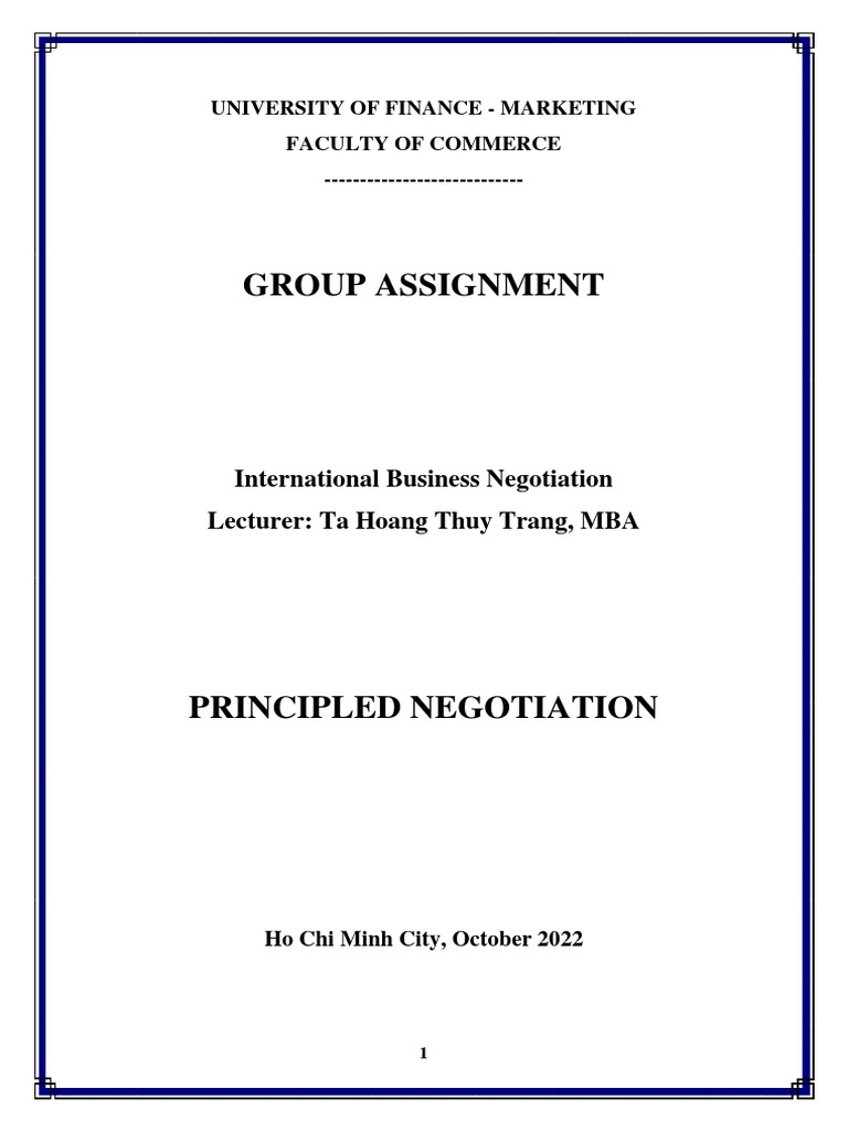 Principled-Negotiation-Group 3 | PDF | Negotiation | Bargaining