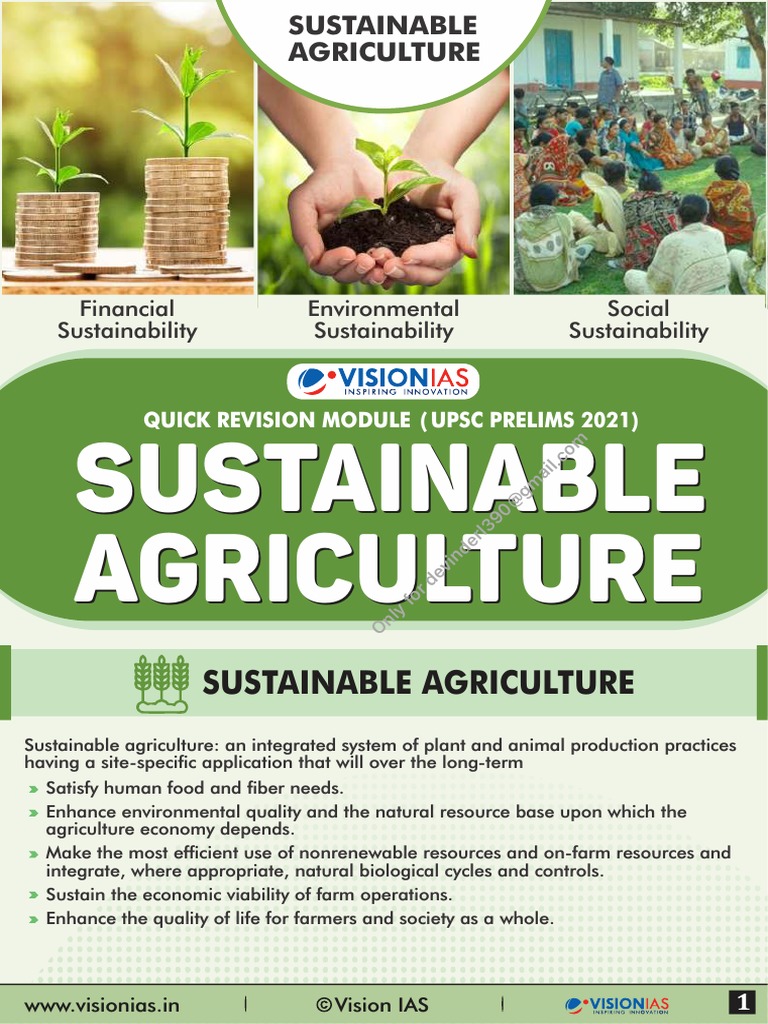 07dd5 Sustainable Agriculture | PDF