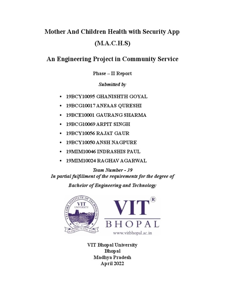 G39 - EPICS MACHS - Phase II Report (19BCG10069) | PDF | Model–View ...