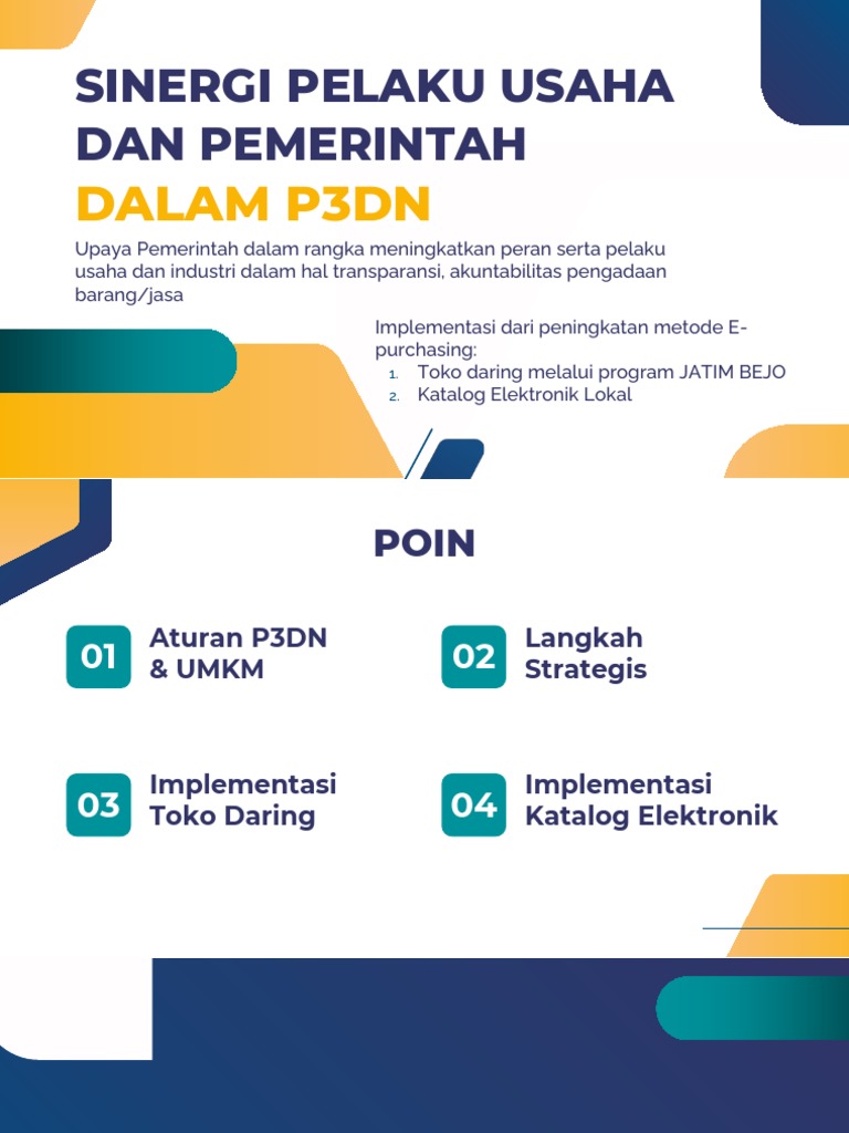 R3 Paparan Sinergi P3DN Kabiro Pengadaan Barang Dan Jasa Prov Jatim | PDF