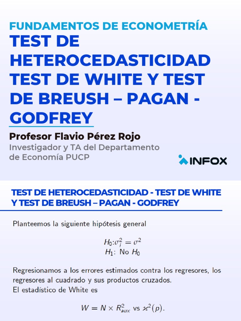 Detectando heterocedasticidad en modelos de regresión a través de los ...