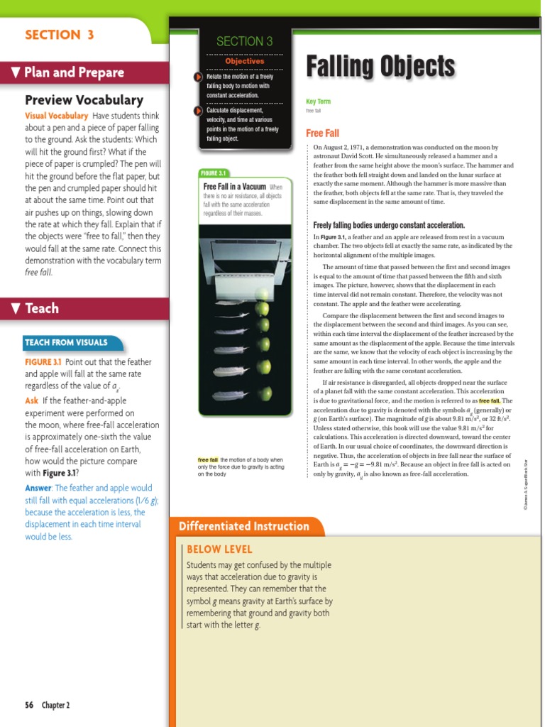 2 3 Falling Objects | Download Free PDF | Acceleration | Velocity