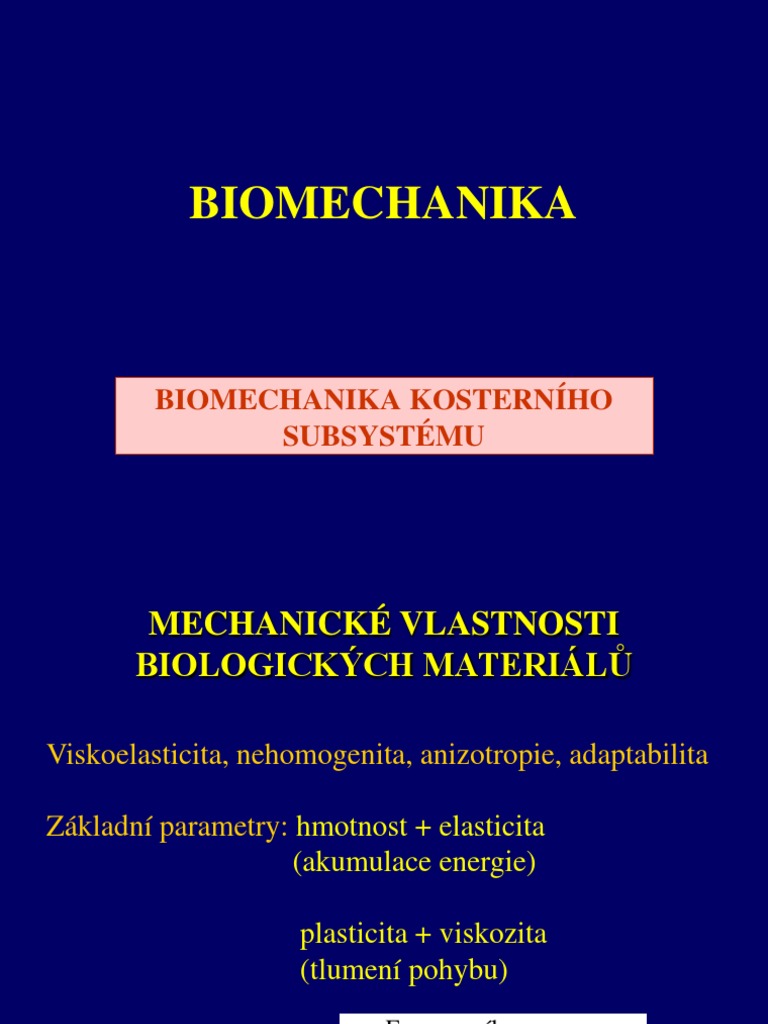Adoc - Pub - Biomechanika Biomechanika Kosterniho Subsystemu 1 | PDF