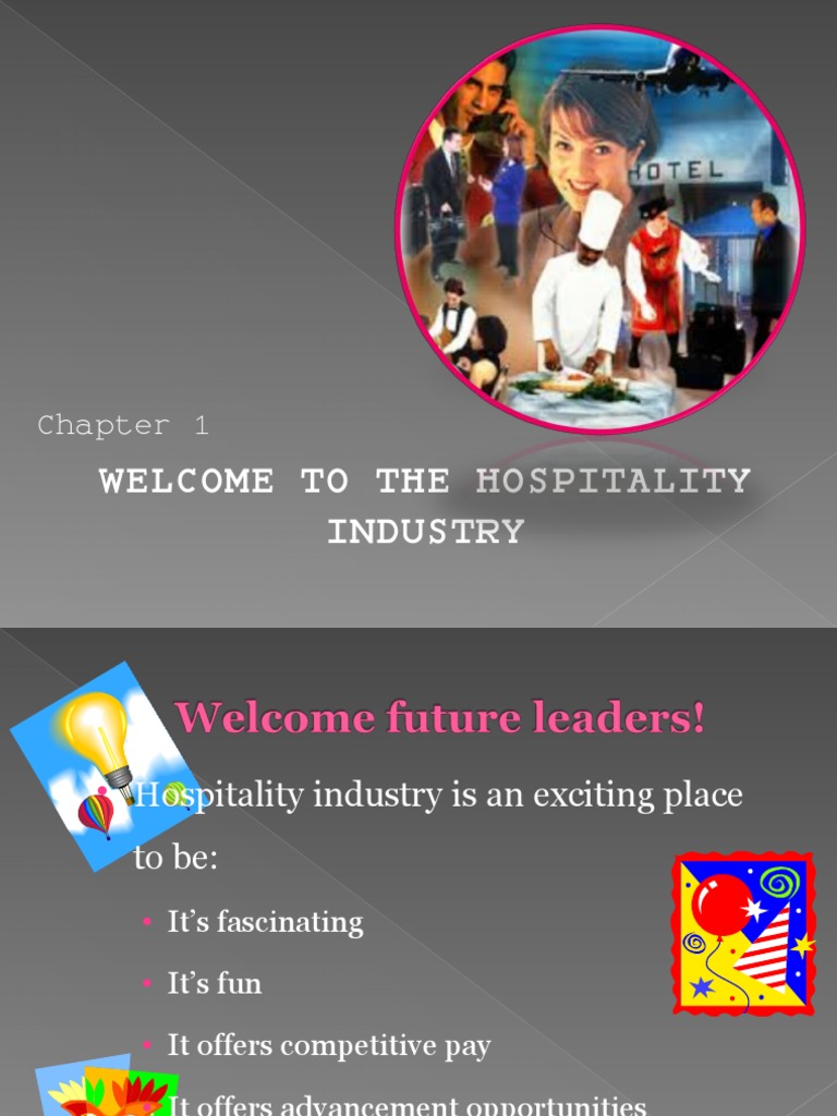 1.chapter 1-Welcome To The Hospitality Industry | PDF | Tourism | Customer