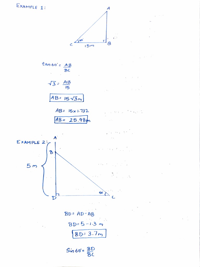 Some Applications of Trigonometry | PDF