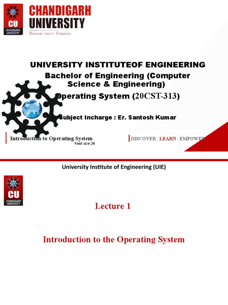 L1 Introduction To OS | Download Free PDF | Operating System | Kernel (Operating System)