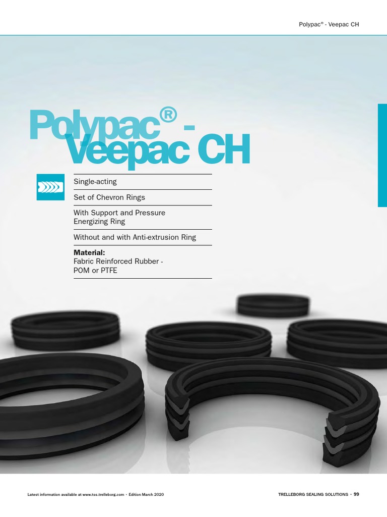 CHEVRONS Polypac Veepac | PDF | Mechanical Engineering | Chemical ...