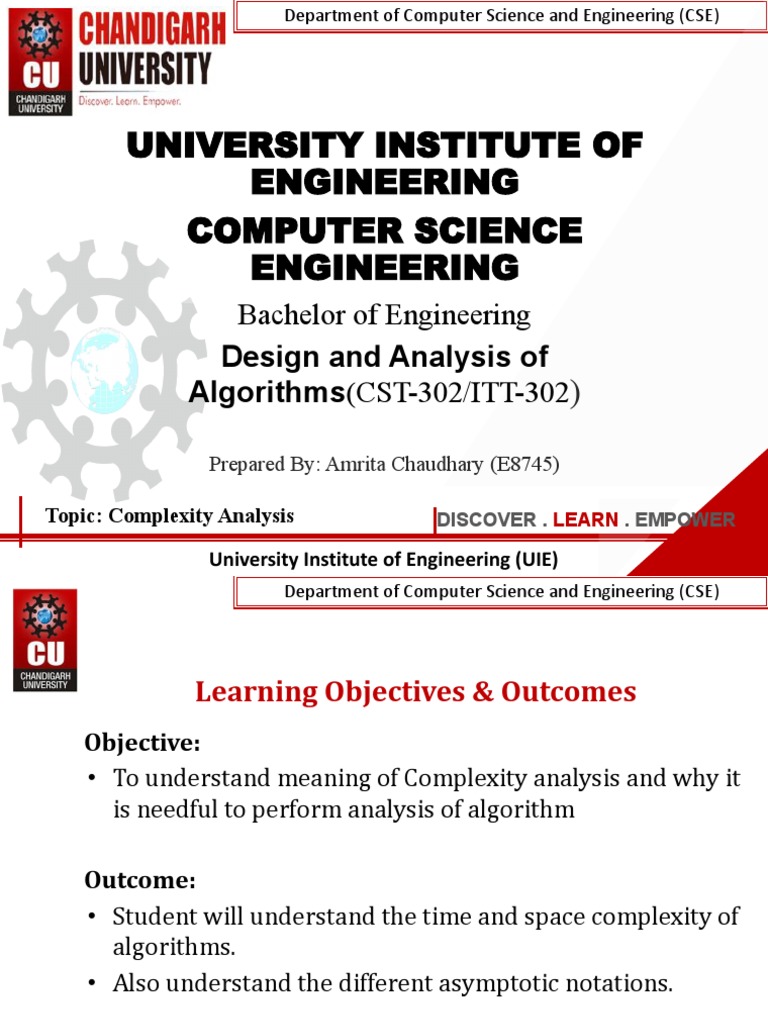 12 Complexity Analysis Pdf Computational Complexity Theory