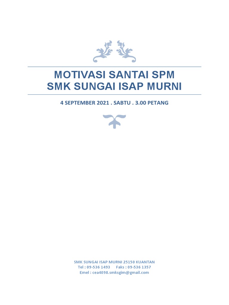 Kertas Kerja Motivasi Santai SPM | PDF