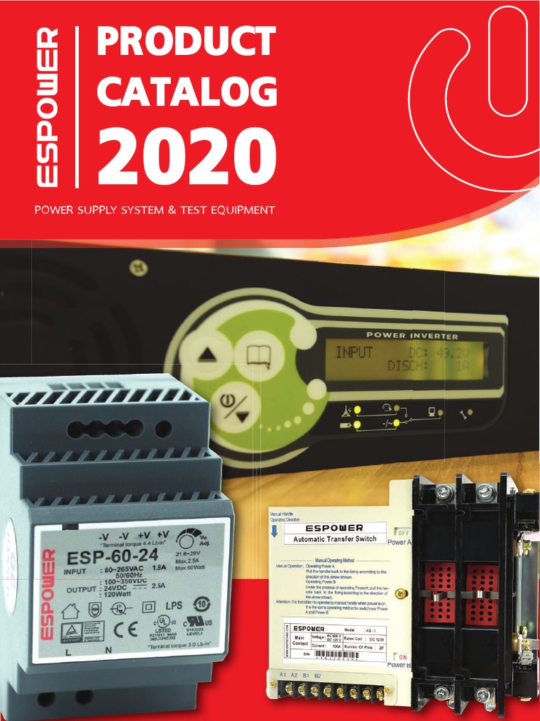 Catalog ESPOWER 2020 SD-PD-06 - Rev. - 01-06-63 | PDF | Power Supply | Power Inverter