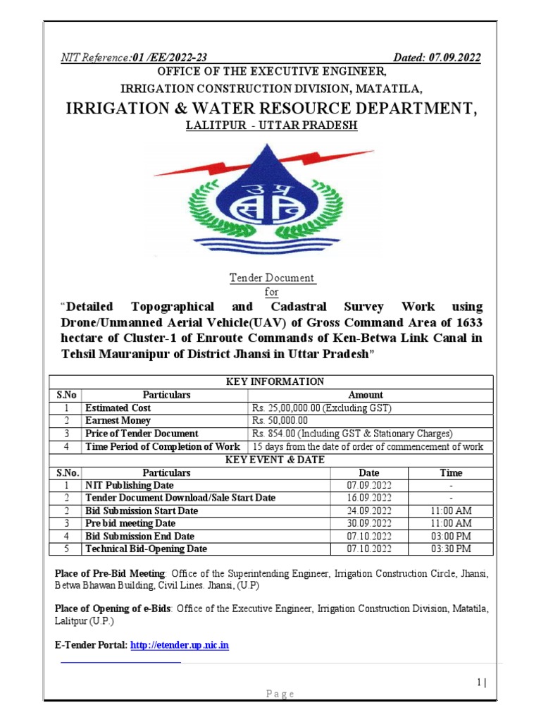 Tender Document | PDF | Balance Sheet | Specification (Technical Standard)