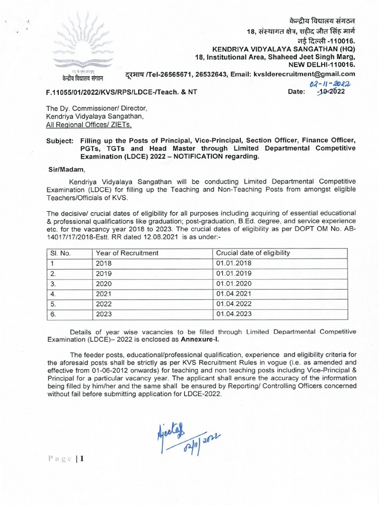 Notification LDCE 2022 | PDF