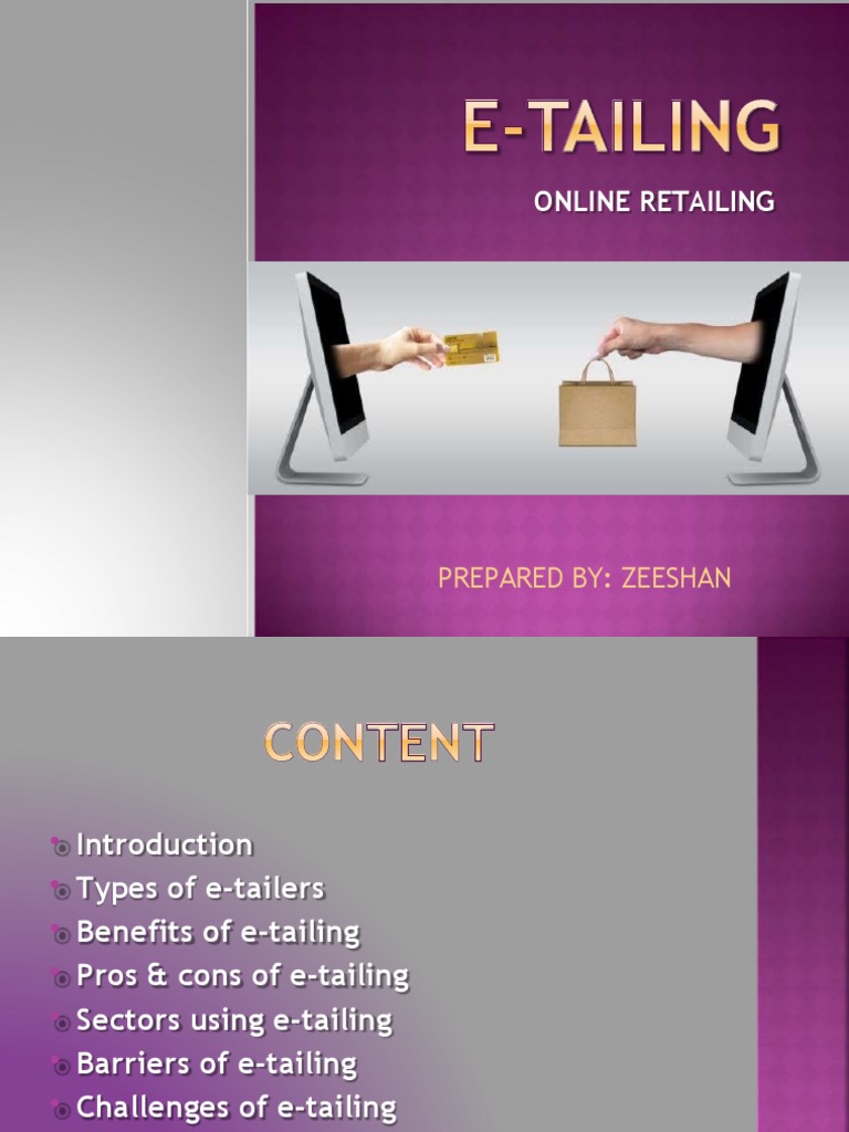 E Tailing | PDF | Online Shopping | E Commerce