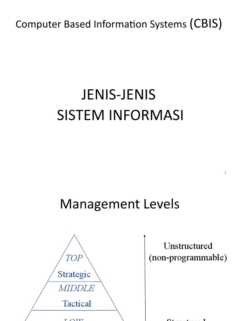 2 CBIS Jenis-Jenis Sistem Informasiii | PDF | Information Science ...