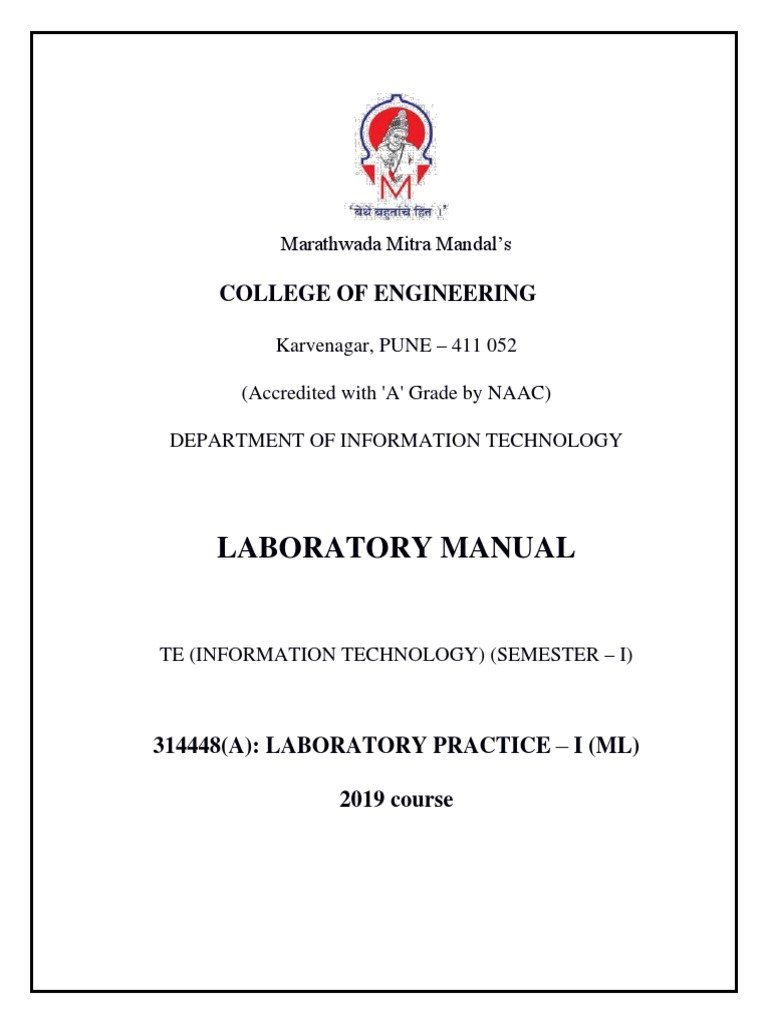 ML Lab Manual TE 2021-22 | PDF | Regression Analysis | Cluster Analysis