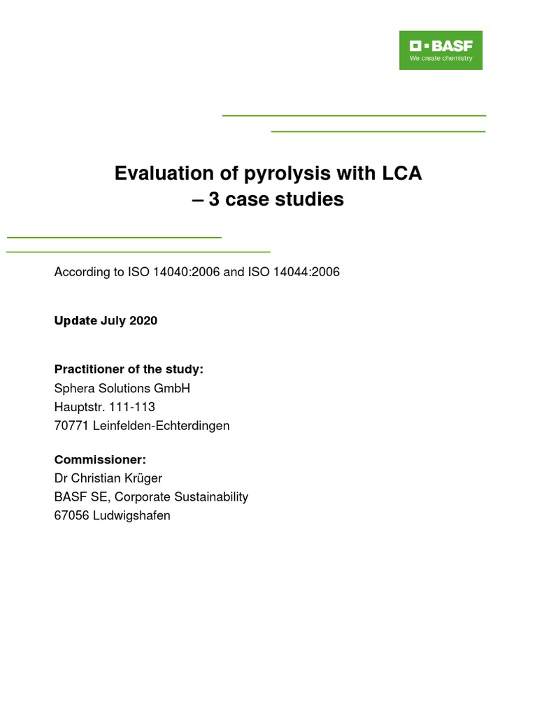 BASF ChemCycling LCA Study | PDF | Life Cycle Assessment | Waste