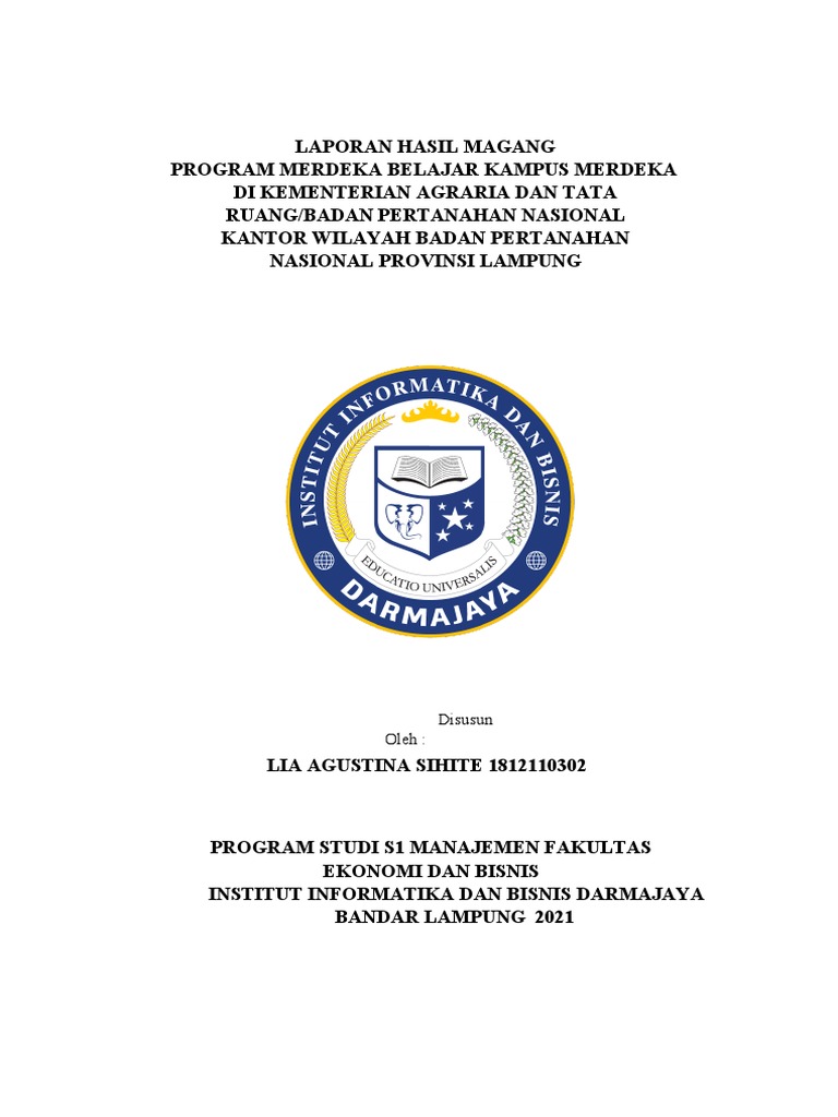 Laporan Magang Lia Agustina Sihite | PDF