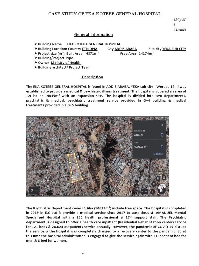 Case Study of EKA KOTEBE | PDF | Cost Of Living | Psychiatry