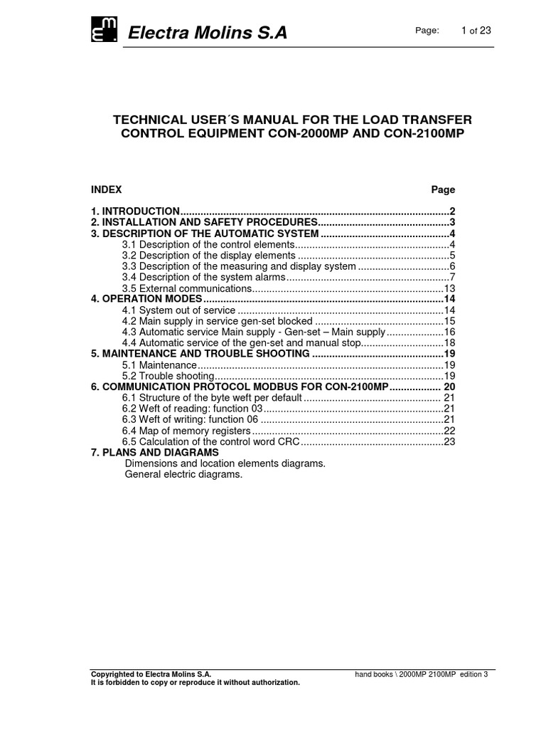 CON2000MP3A | PDF | Mains Electricity | Switch
