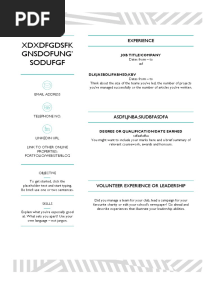 Documents et PDF CV | Scribd