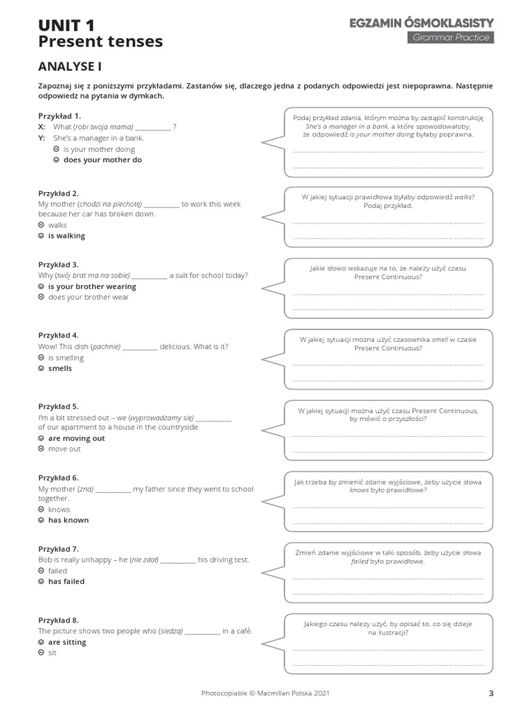 Grammar Practice-3-7 | PDF