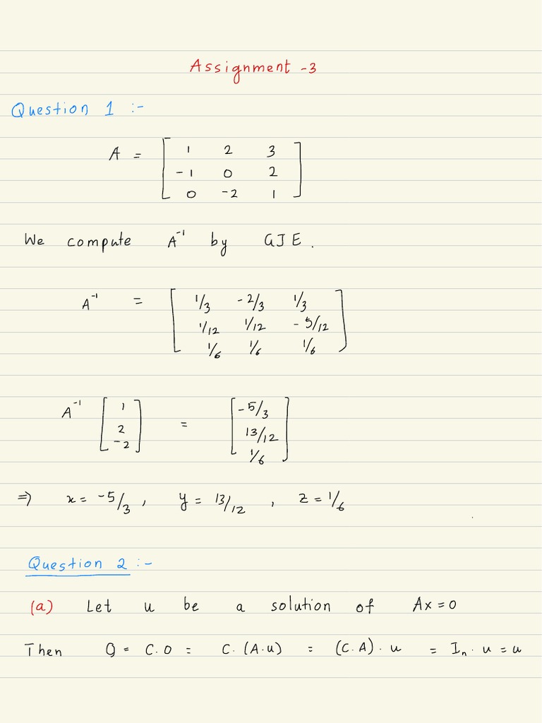 Linear Algebra Problems & Solutions | PDF | Theoretical Physics | Mathematical Analysis