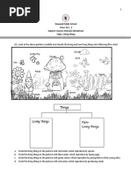 Grade 3 Sci WS 1 Living Non Living Things | PDF | Zoology