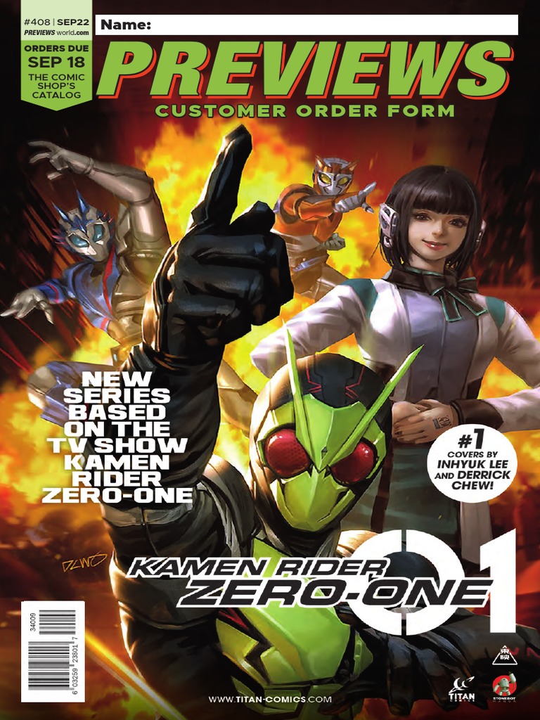 Sep22 Consumer Order Form | PDF | Marvel Comics | Comics