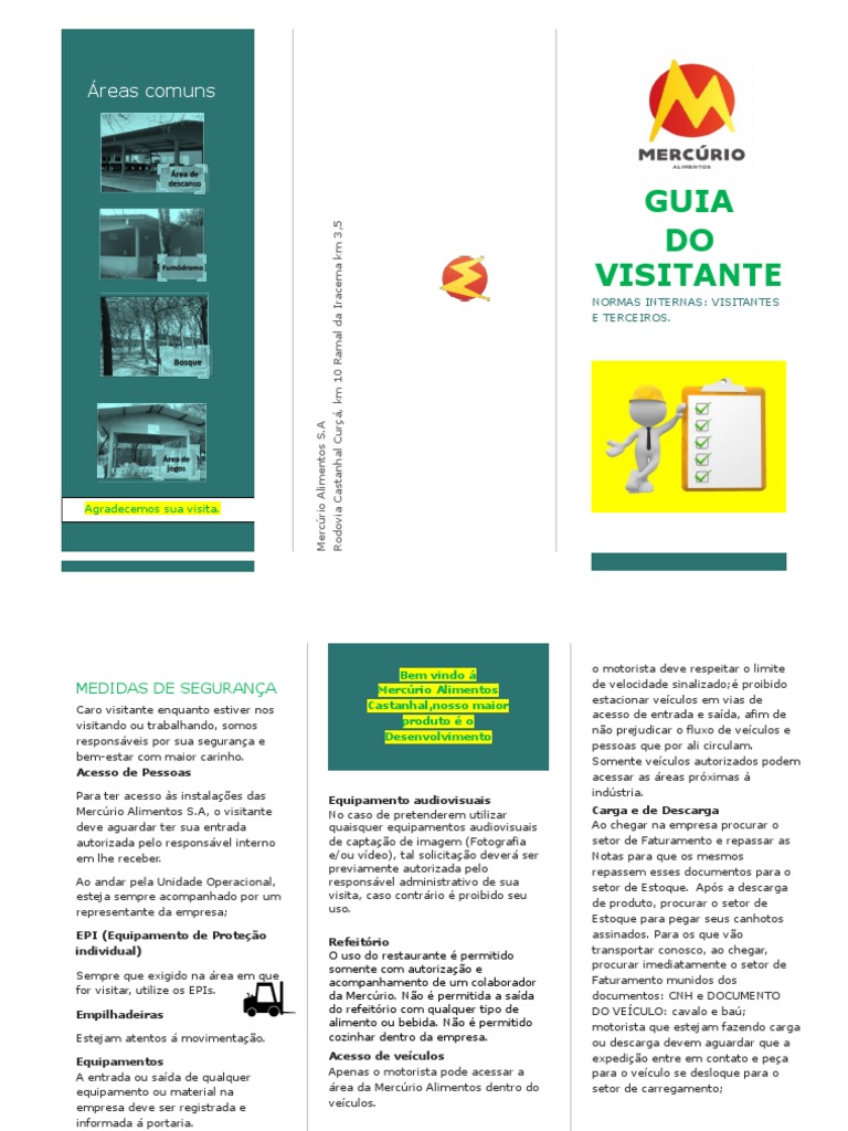 Folheto Guia Do Visitante | PDF | Desperdício
