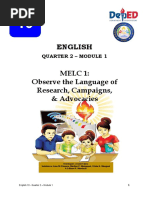 English 10 Q2 Module 2 | PDF | Learning | Verb