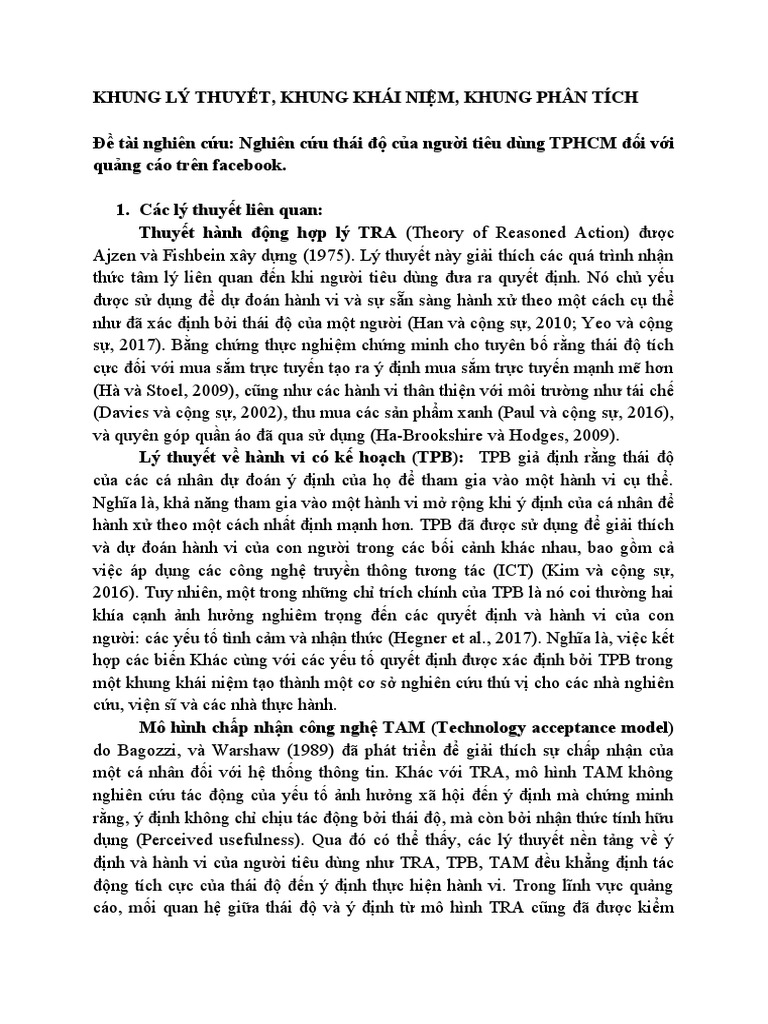 KHUNG LÝ THUYẾT, KHUNG KHÁI NIỆM, KHUNG PHÂN TÍCH | PDF