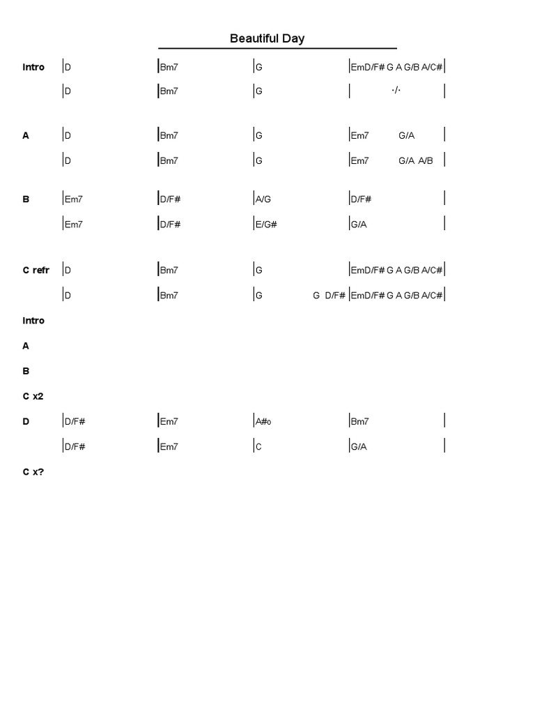 Beautiful Day | PDF