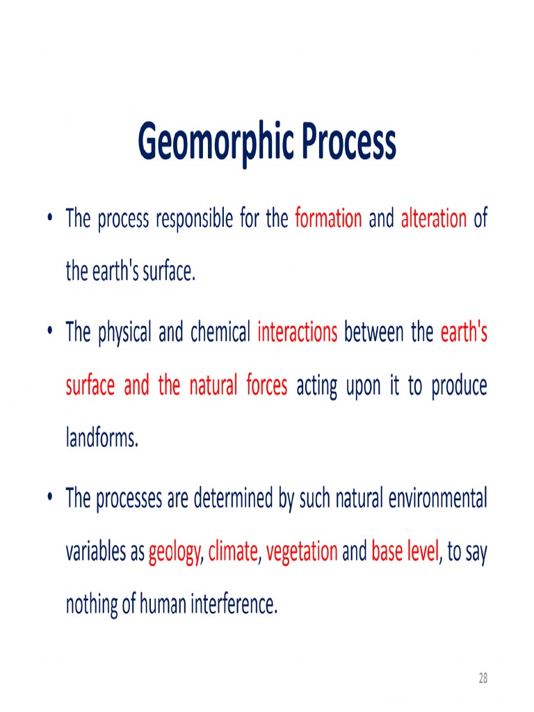 Geomorphic Process | PDF